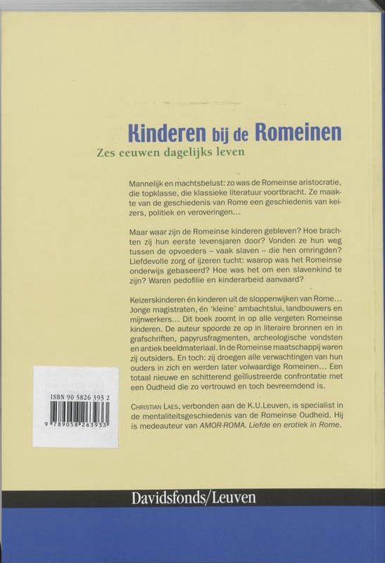 Kinderen Bij De Romeinen, Christian Laes | 9789058263933 | Boeken | bol