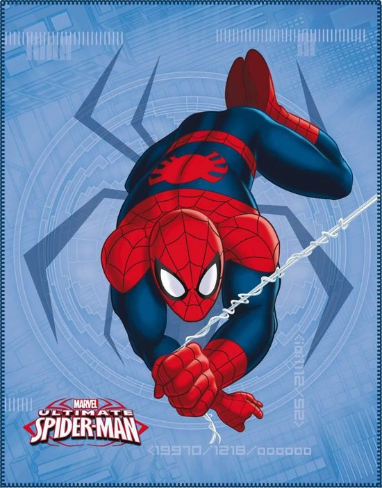 SpiderMan Spider - Plaid - 110 x 140 cm - Blauw | bol.com