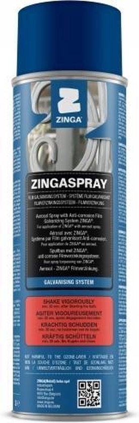 Zinga Zingalu verf - primer - metaalverf -coating - koudgalvanisatie - spray 500 ml -... | bol
