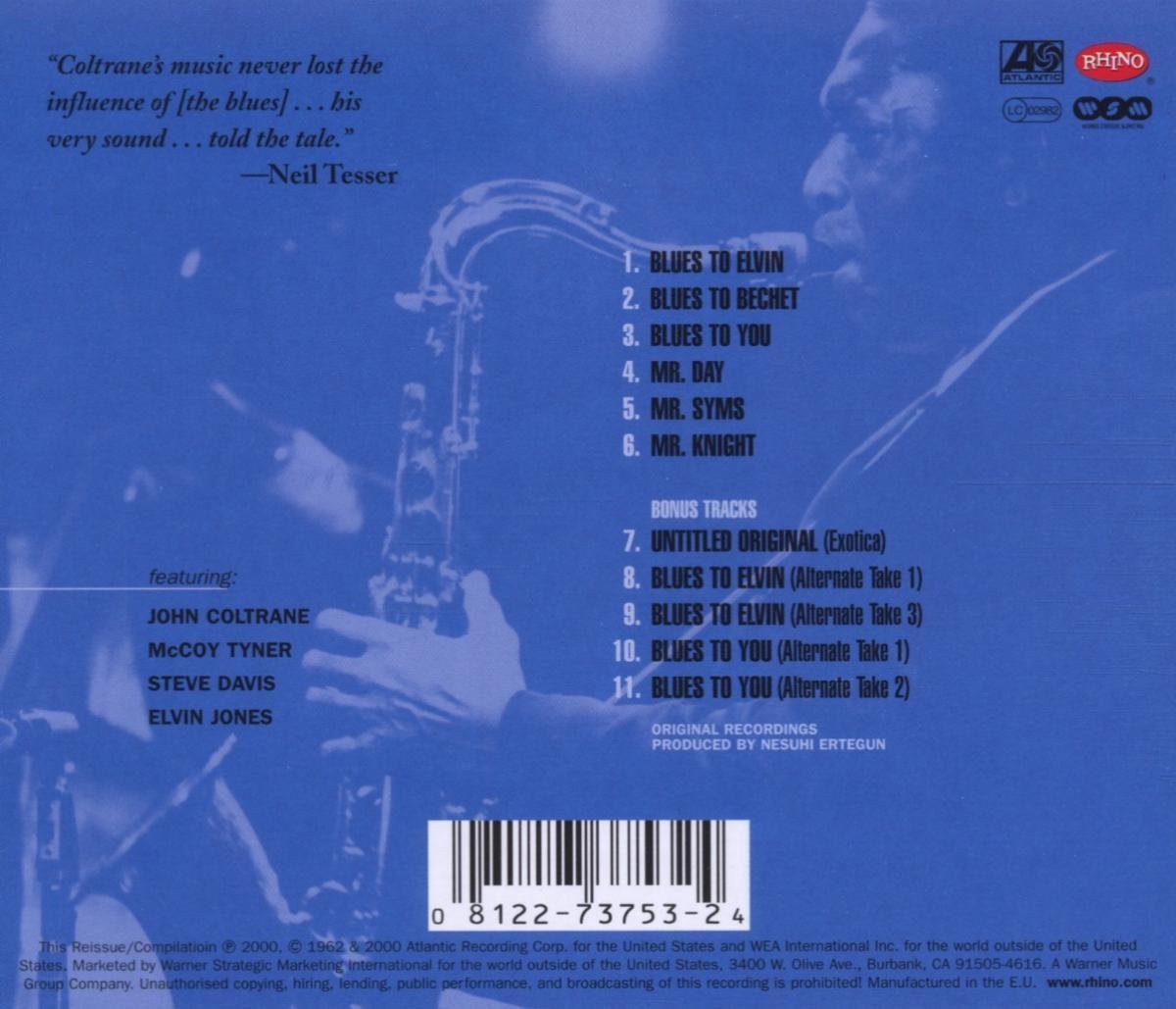 Coltrane Plays The Blues, John Coltrane | CD (album) | Muziek | bol
