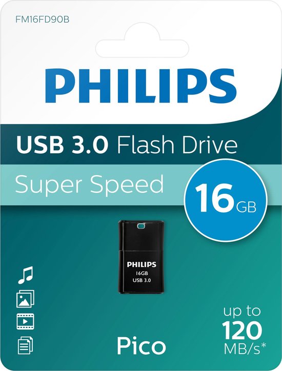 Philips USB flash drive Pico Edition 16GB, USB3.0 | bol