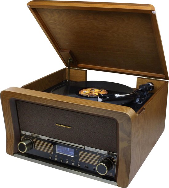 Soundmaster NR50 - Nostalgisch Muziek Center met DAB+ en bluetooth | bol