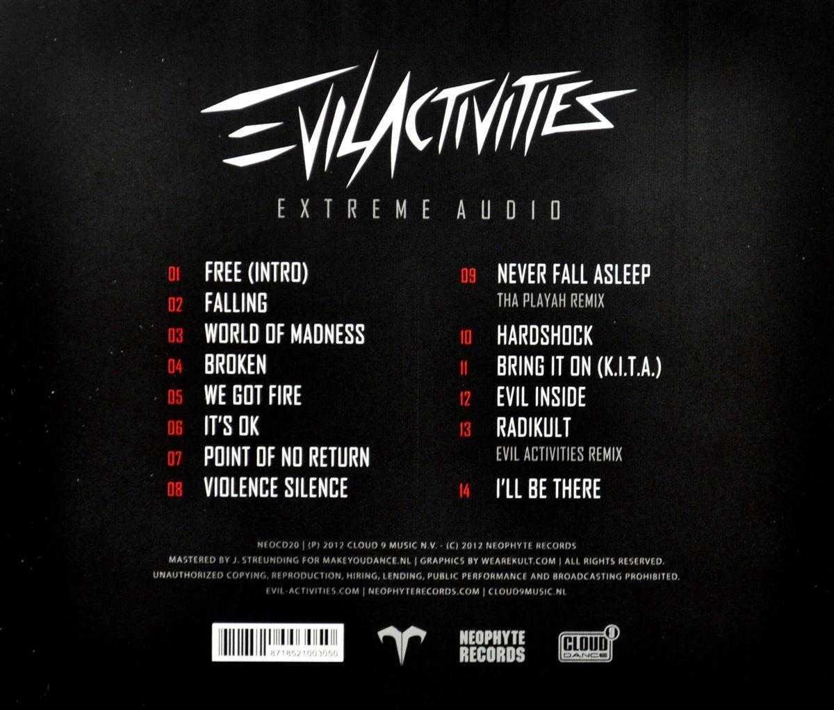 Extreme Audio (CD), Evil Activities | CD (album) | Muziek | bol.com