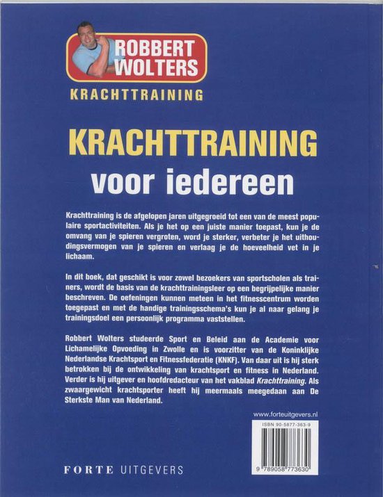 Krachttraining Voor Iedereen, Robbert Wolters | 9789058773630 | Boeken ...