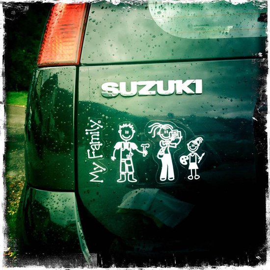 Meisje met verf, autosticker | bol