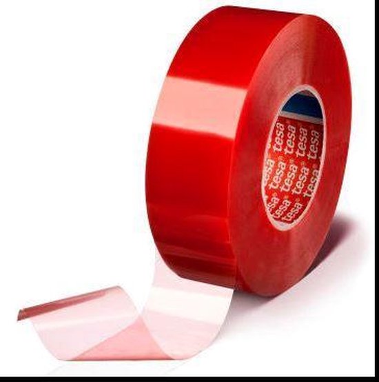 Omdoos Plakband Tesa textiel 19mmx2.75m rood: Omdoos van 10 stuks | bol