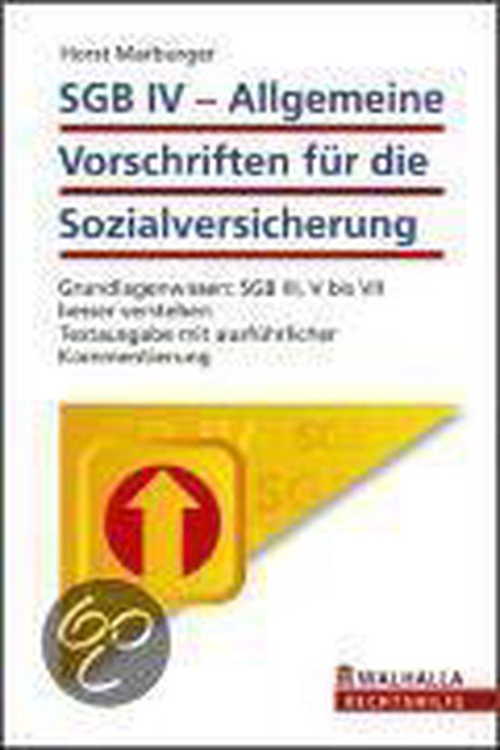 Sgb Iv - Allgemeine Vorschriften Für Die Sozialversicherung, Horst Marburger |... | bol
