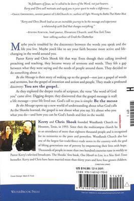 Be the Message, Kerry Shook | 9781601427700 | Boeken | bol.com
