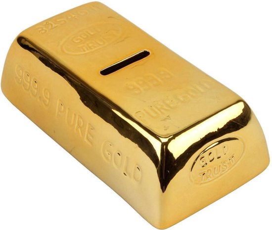 Goudstaafspaarpot - Spaarpot - Geld sparen - Leuke spaarpot - DisQounts ...