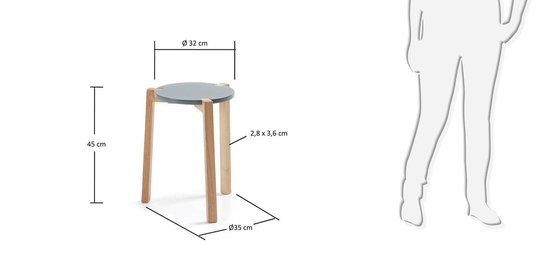 Elroy Side Table - Bijzettafel Grijs | bol.com