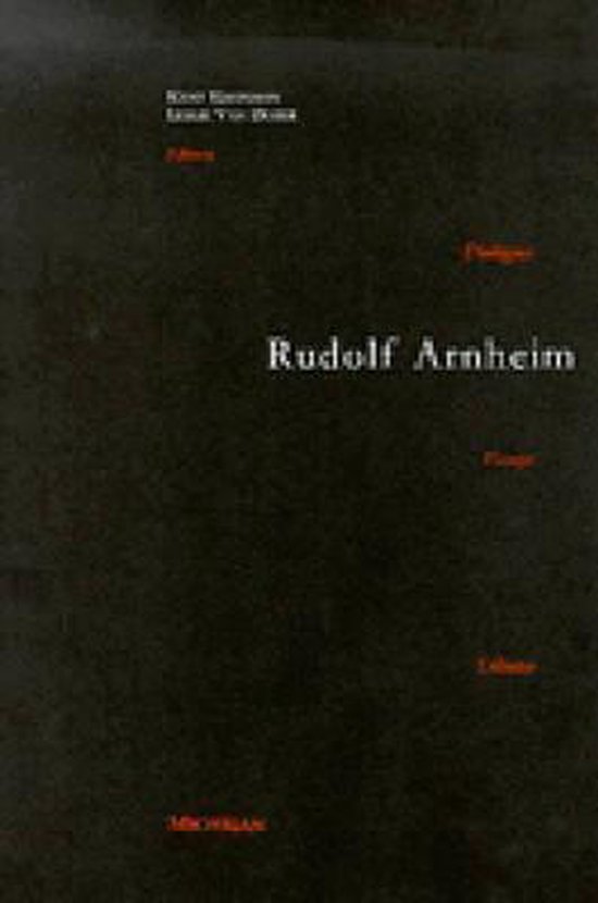 Rudolf Arnheim, Rudolf Arnheim | 9780472108596 | Boeken | bol.com