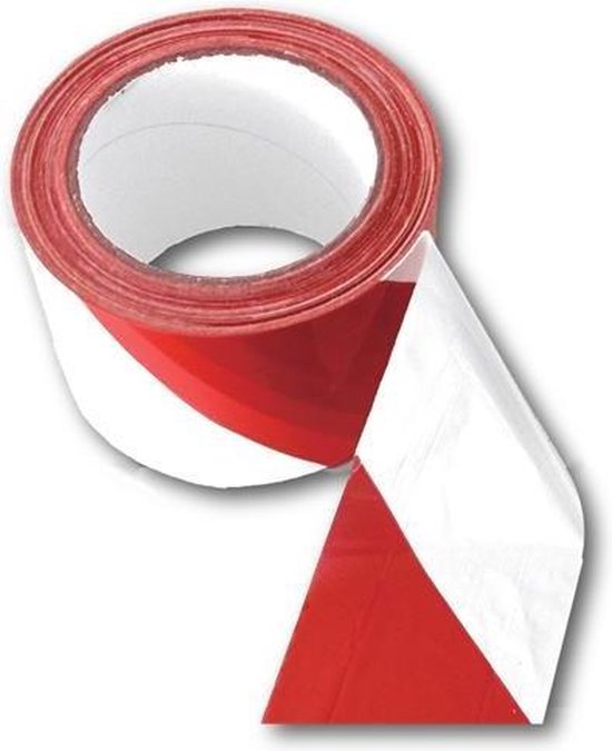 Amigo Afzetlint 200 Meter Rood/wit | bol