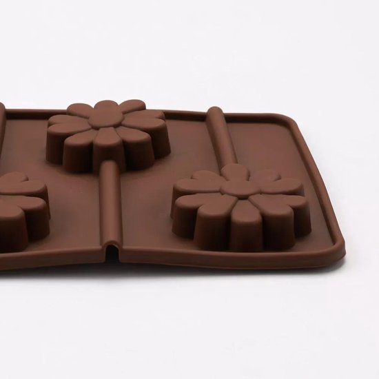 Duo vorm voor snoepjes - lollys - lekstok - Siliconen mal met stokjes ...