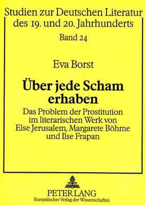 Ueber Jede Scham Erhaben, Eva Borst, Borst | 9783631464601 | Boeken | bol