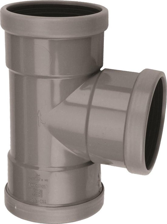 PVC T-Stuk 160X160mm 3x manchet SN4 90° | bol.com