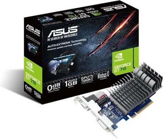 ASUS 710-1-SL-BRK GeForce GT 710 1GB GDDR3 | bol.com