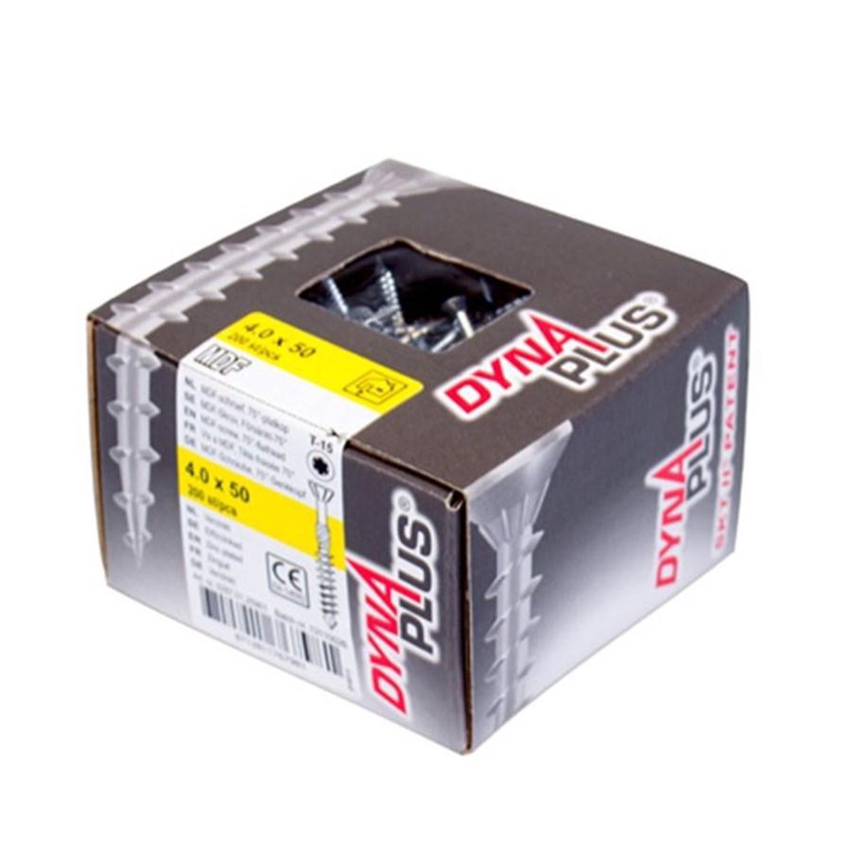 Dynaplus MDF schroeven verzinkt TORX TX-15 platverzonken kop 3,5 x 20 mm 200 stuks | bol