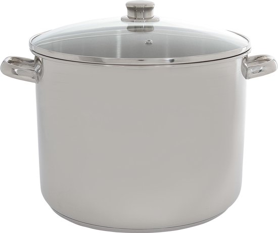 BEKA Meteor Marmiet Met Glazen Deksel - 19L - Ø 32 cm | bol