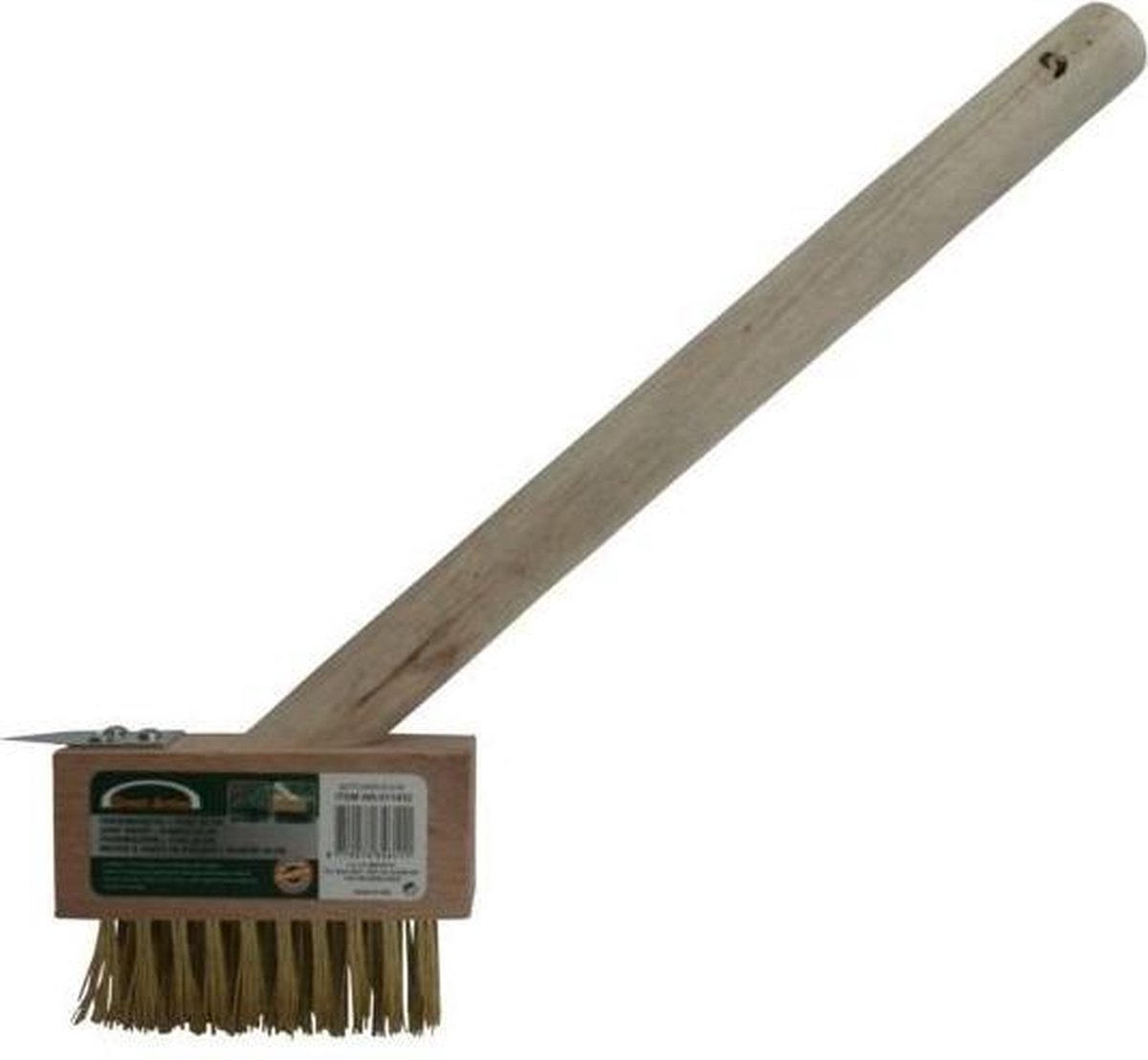 Voegenborstel / Onkruidborstel MET KORTE STEEL 3 Rij Messing / 30 cm ...
