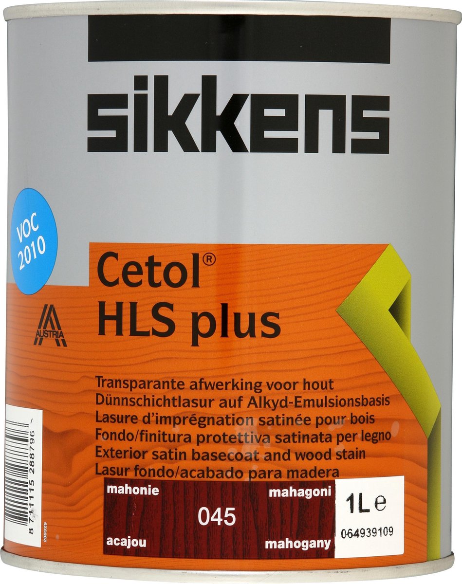 Sikkens HLS plus - Beits - Transparante matte houtbescherming - Mahonie ...