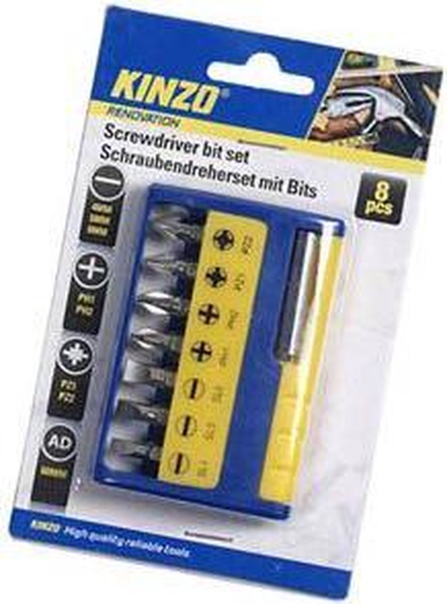 Schroevendraaier Bit Set - 8 Stuks | bol.