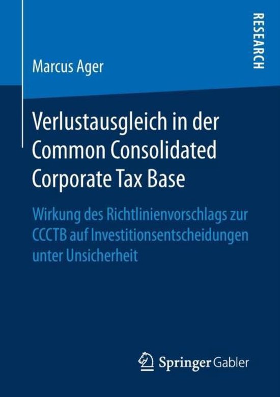 Verlustausgleich in der Common Consolidated Corporate Tax Base, Marcus ...