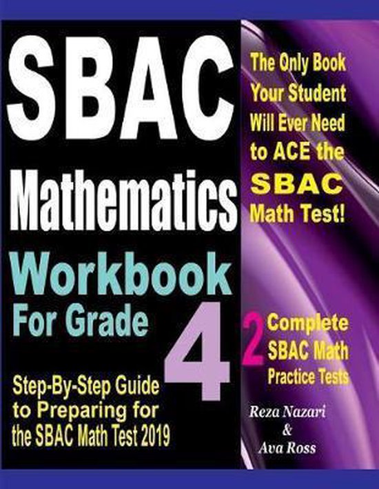 Sbac Mathematics Workbook for Grade 4, Reza Nazari | 9781727250978 ...