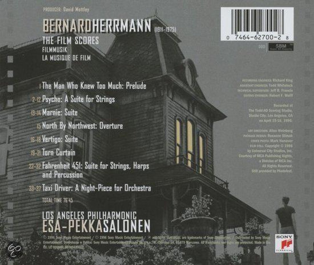 Bernard Herrmann: The Film Scores, Esa-Pekka Salonen | CD (album ...