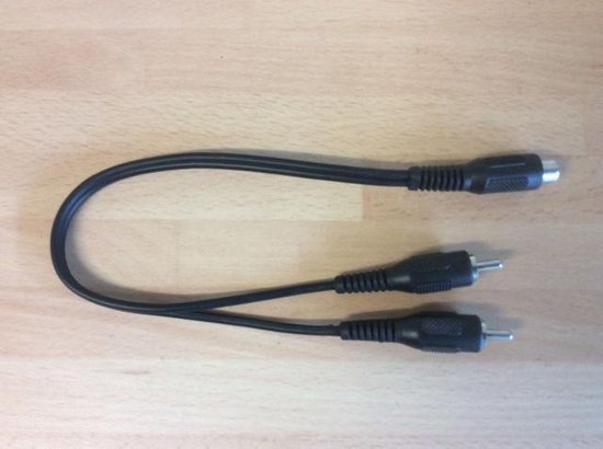 Audio Video Cable Lead Splitter, Phono Socket to 2x Phono Plugs | bol