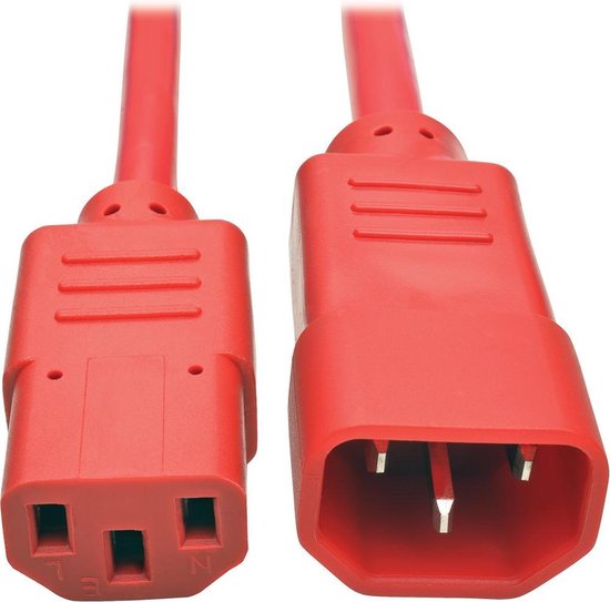 Tripp Lite P005-006-ARD electriciteitssnoer Rood 1,8 m C14 stekker C13 ...