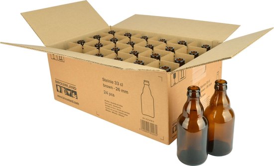 Brewferm® Steini 24 bierflessen 33 cl in handige doos - bierflesjes ...