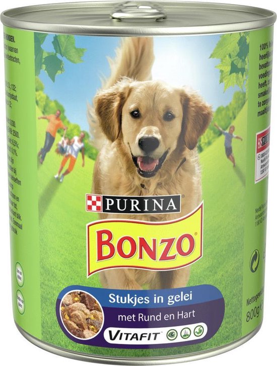 Bonzo Hondenvoer Blik Rund/Hart - 800 gr | bol.com