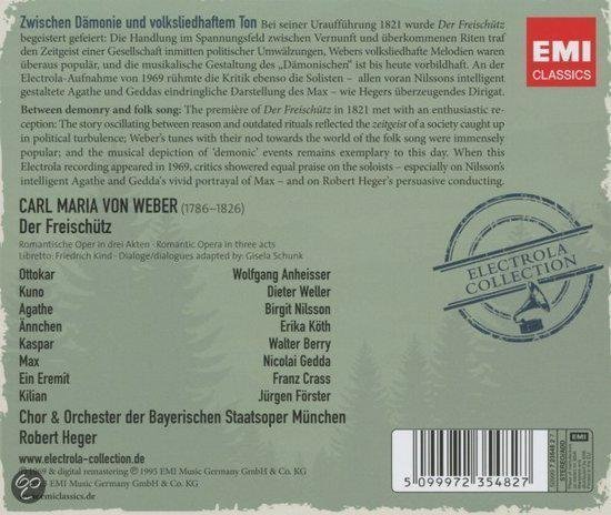 Nicolai Gedda - Weber: Der Freisch tz, Robert Heger | Muziek | bol