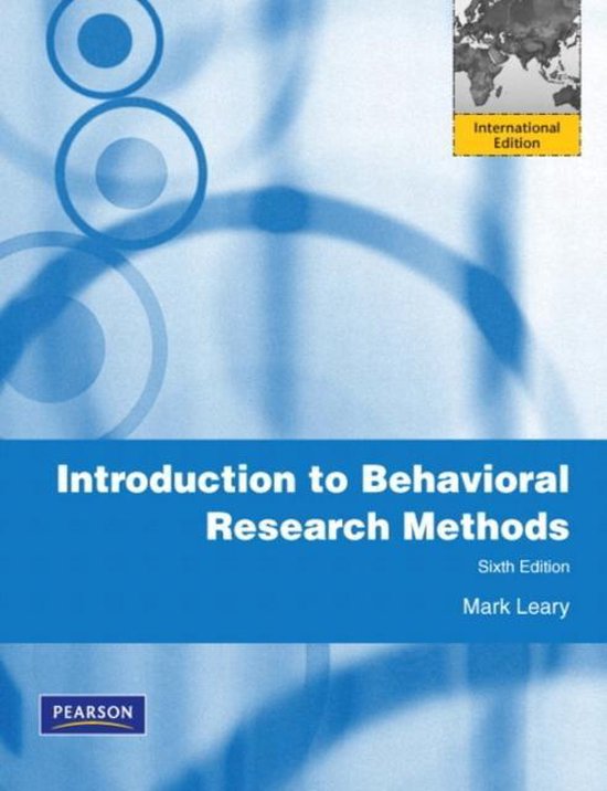 Introduction To Behavioral Research Methods, Mark R. Leary | 9780205197217 | Boeken | bol