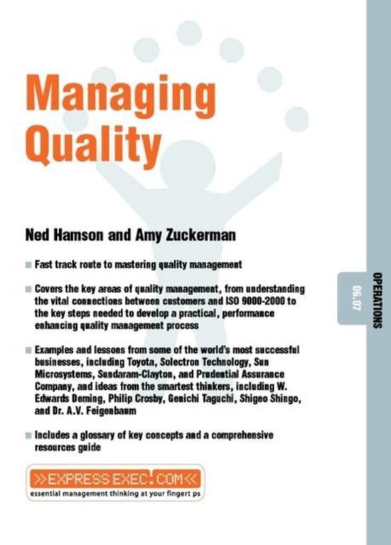 Managing Quality | 9781841122212 | Amy Zuckerman | Boeken | bol.com