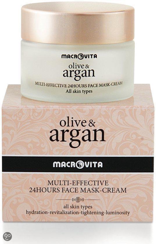 Macrovita Olive & Argan Multi-Effective 24hours Face Mask-Cream | bol.com