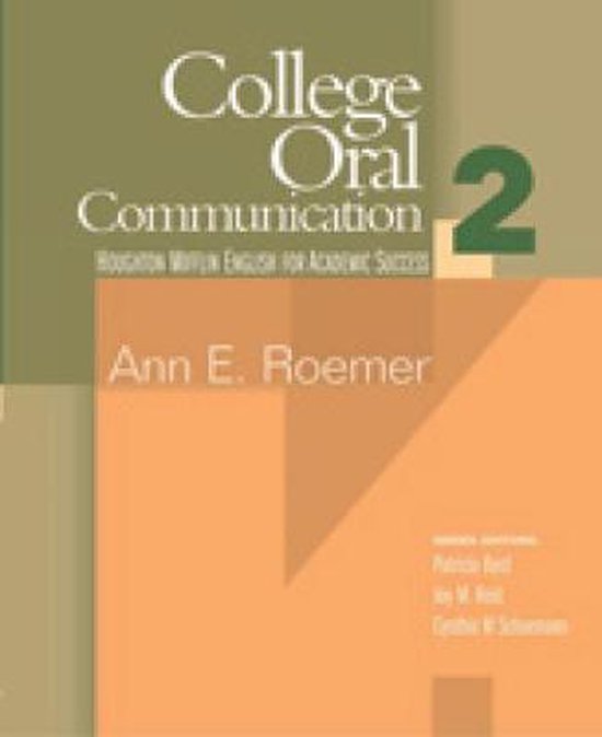 College Oral Communication 2 | 9780618230174 | Ann Roemer | Boeken | bol