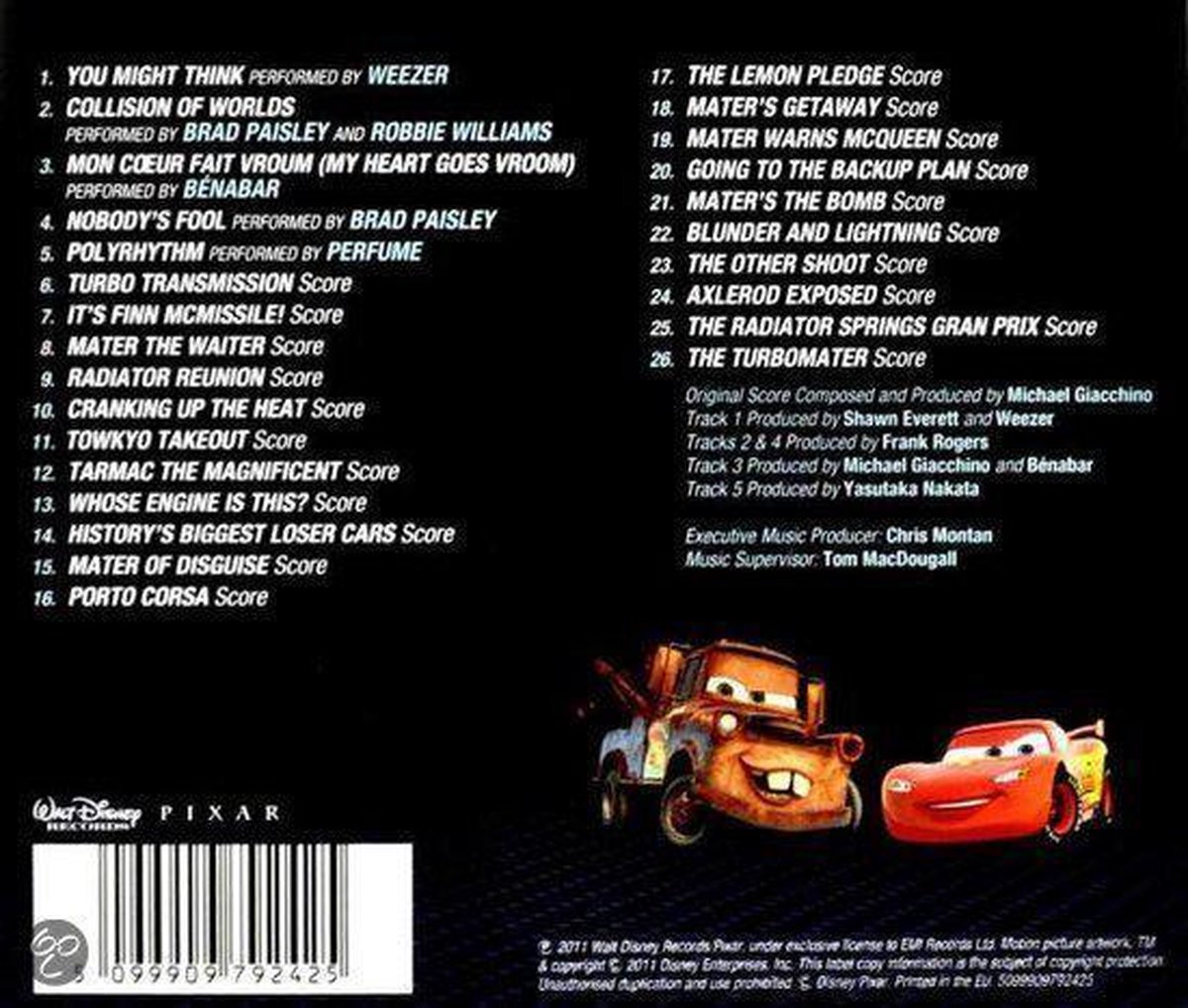 Cars 2 - Various, various artists | CD (album) | Muziek | bol