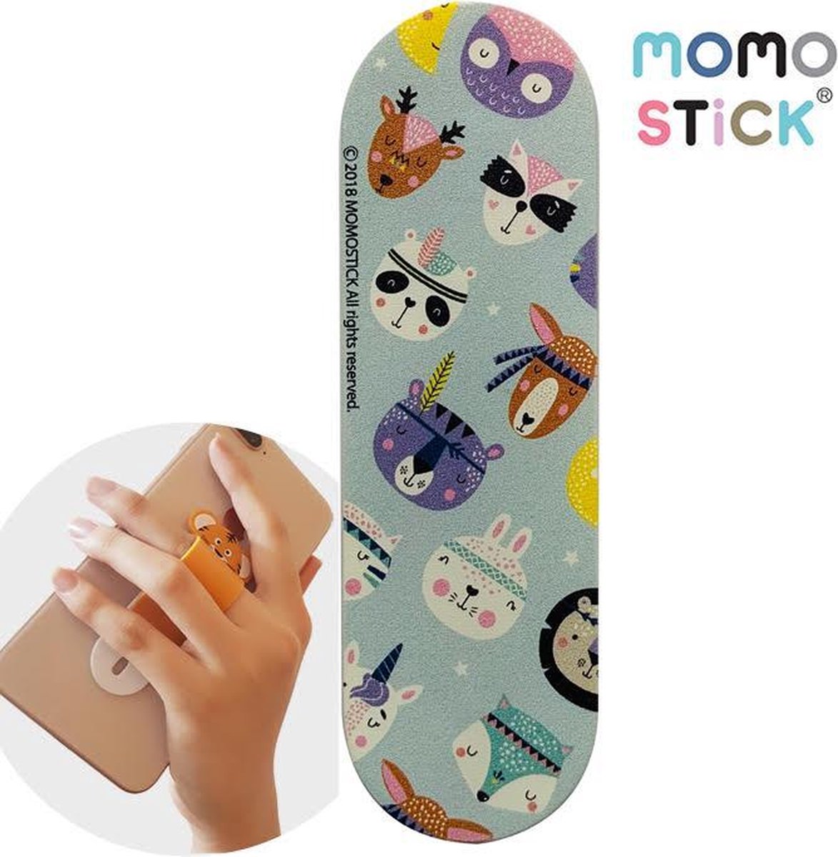 MOMO STICK / MOMOSTICK – verstelbare flexibele GSM vingerhouder / Telefoonring grip /... | bol