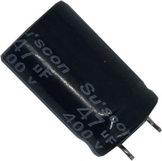 Suscon Condensator 47uF 400V - Electrolytic Capacitor 85°C - voor ...