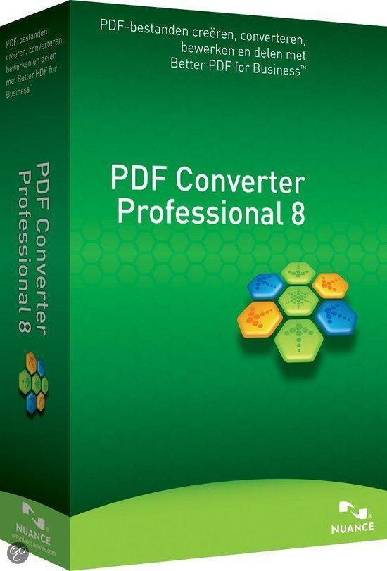 Nuance PDF Converter Professional 8.0 - Nederlands | bol
