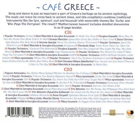 Various - Cafe Greece, Various | CD (album) | Muziek | bol.com