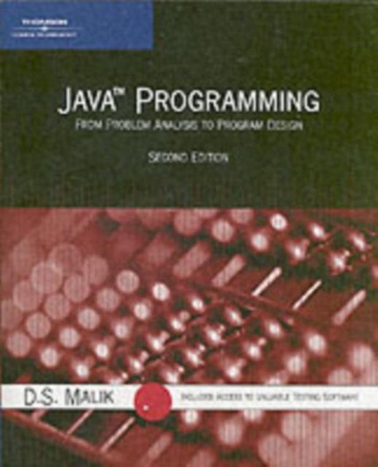 Java Programming, Dr. D.S. Malik | 9780619216085 | Boeken | bol