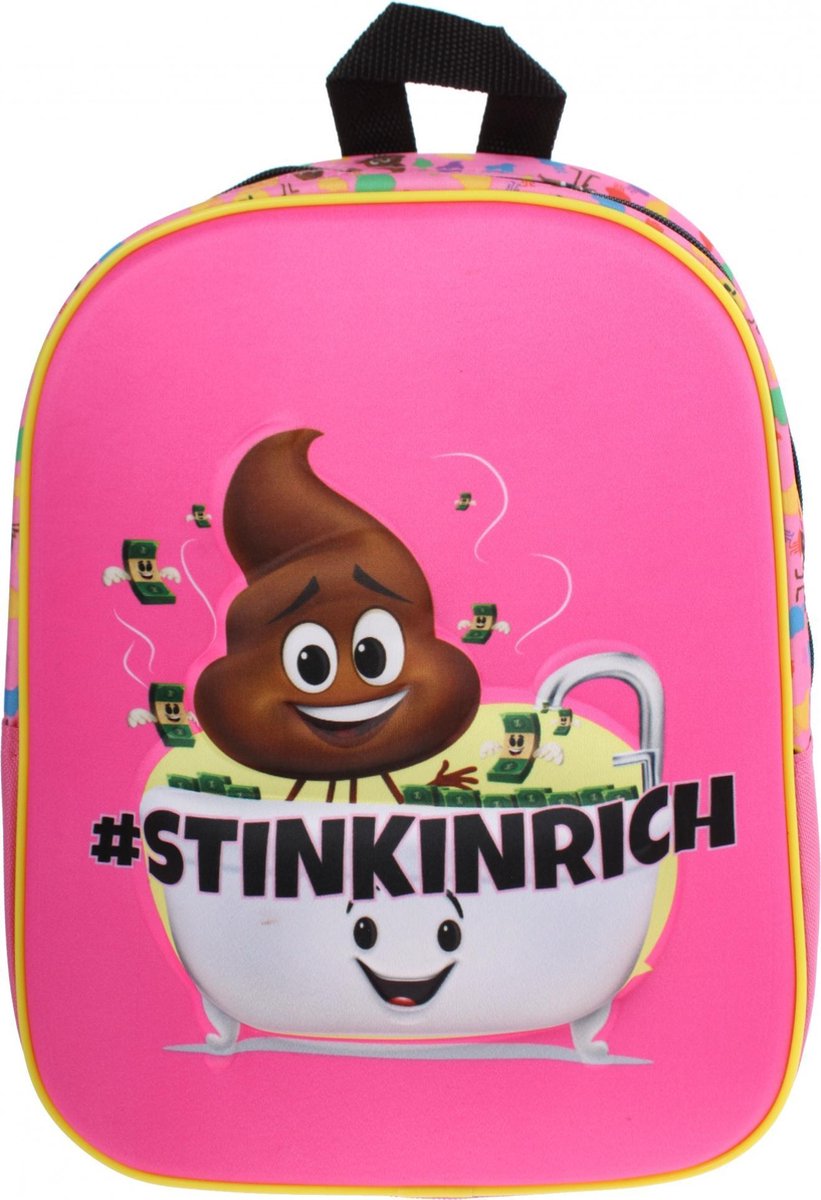 Emoji Rugzak 3d Roze 35 X 26 X 11 Cm | bol.com