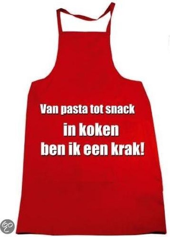 Benza Schort Van pasta tot snack in koken ben ik een krak! - Luxe/Leuke ...