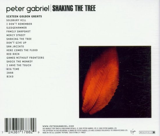 Shaking The Tree: 16 Golden Greats, Peter Gabriel | Muziek | bol
