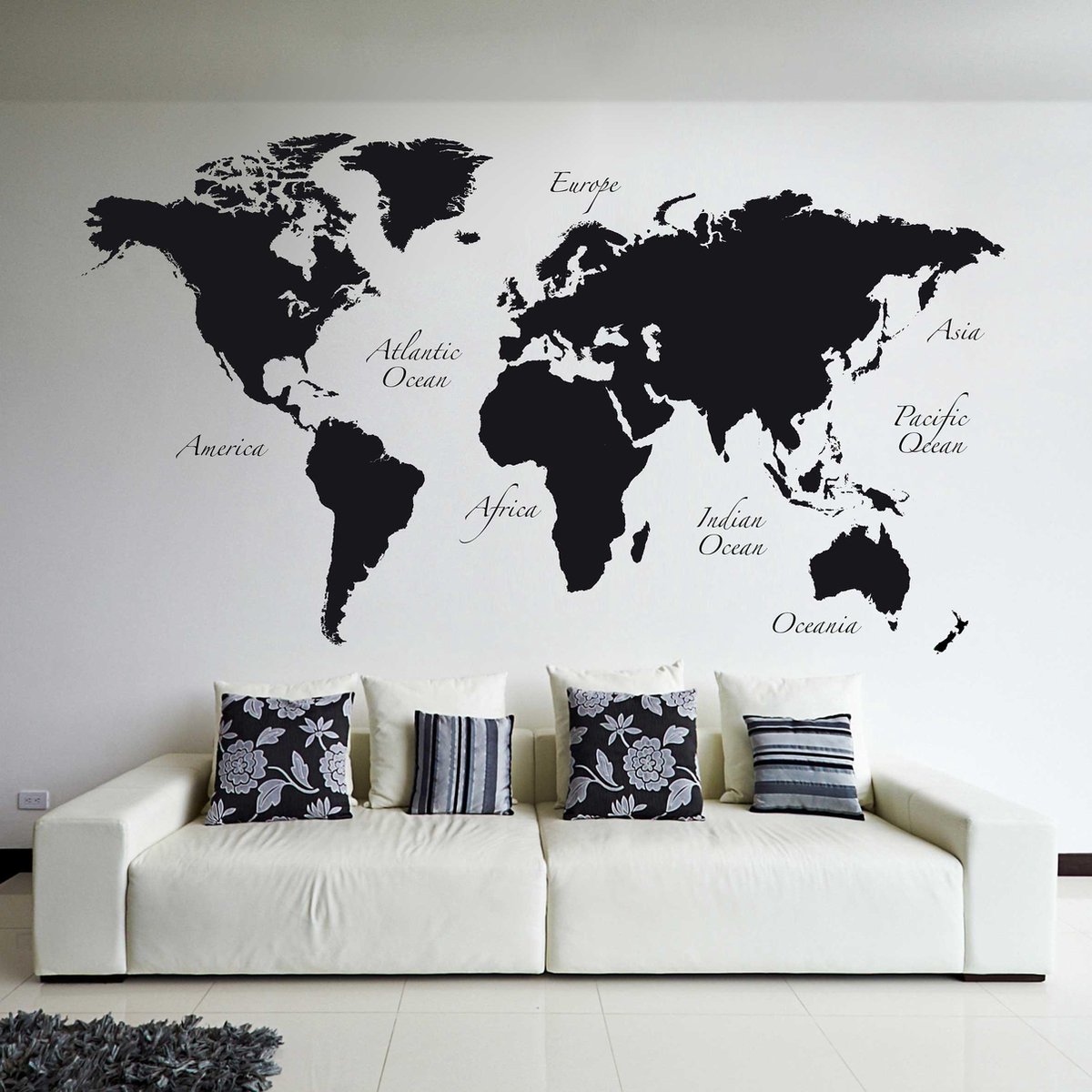 bol.com | Crearreda – Muursticker – Wereldkaart – Zwart - (GROOT 240 x ... bol.com | Crearreda – Muursticker – Wereldkaart – Zwart - (GROOT 240 x ...