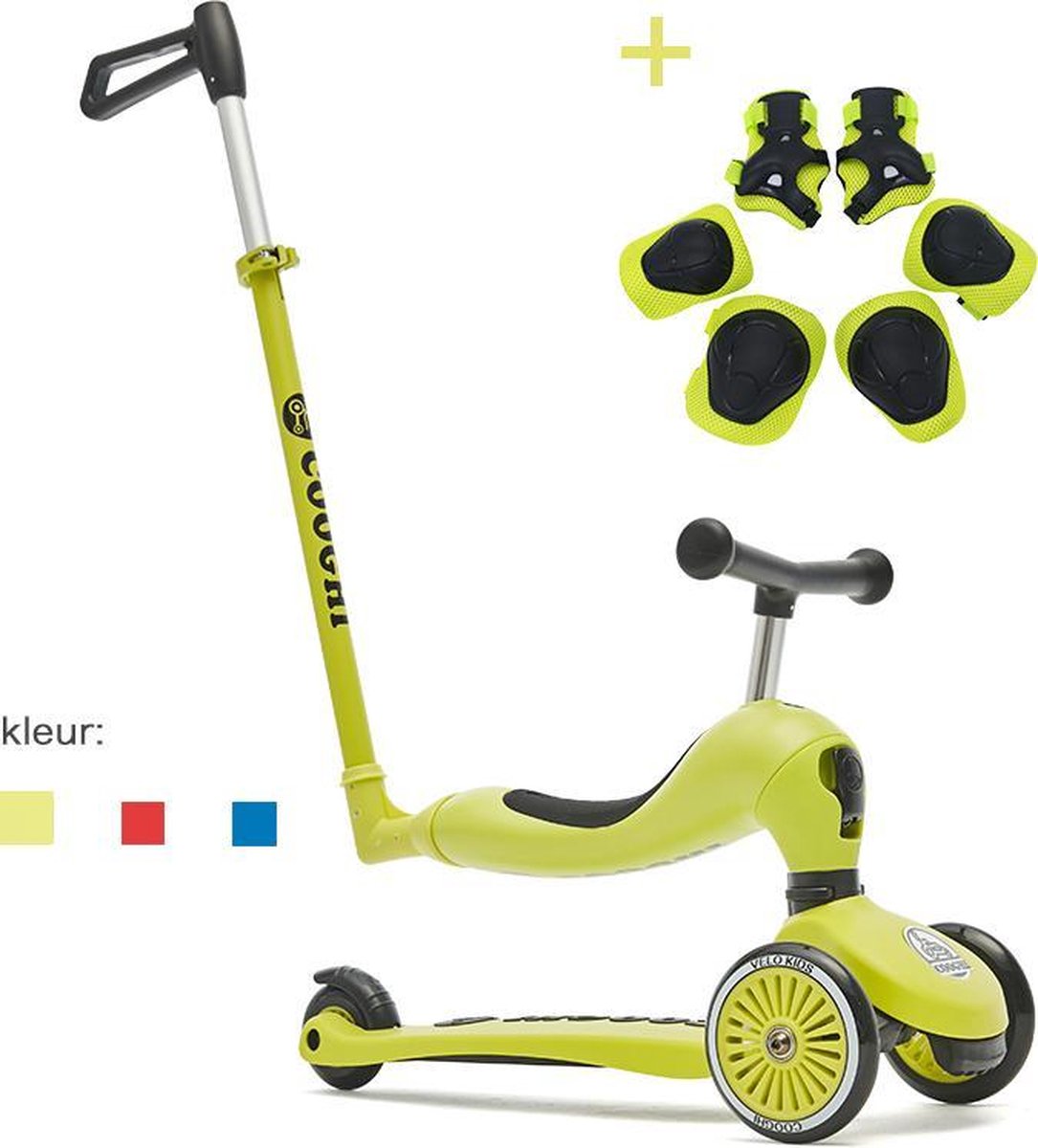 Kinderstep - 3 in 1 - Step Kinderen 2 tot 8 jaar - Groen | bol.com