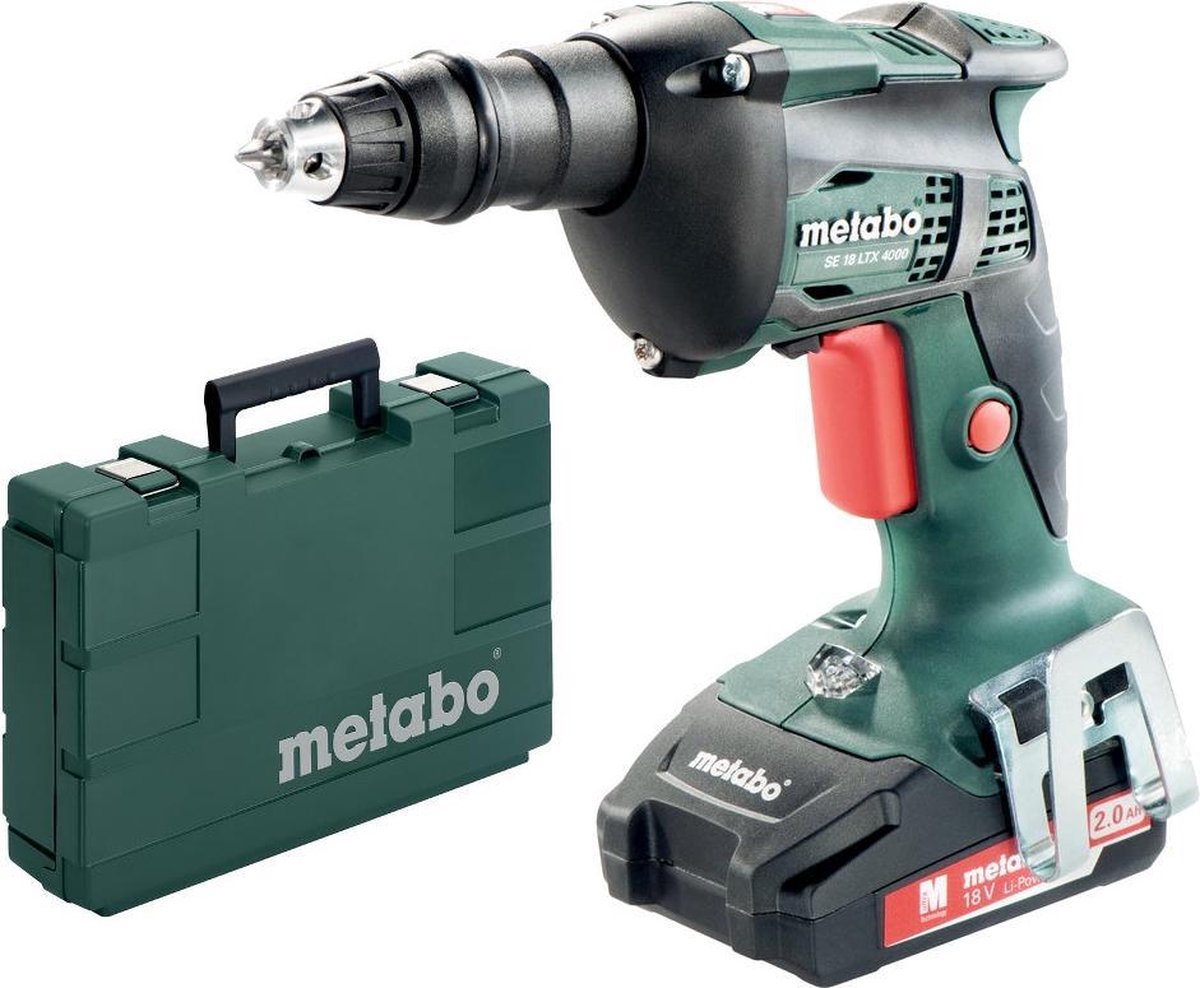 Metabo SE 18 LTX 4000 Accu Schroefmachine 18V 2.0Ah Li-Ion in Koffer ...