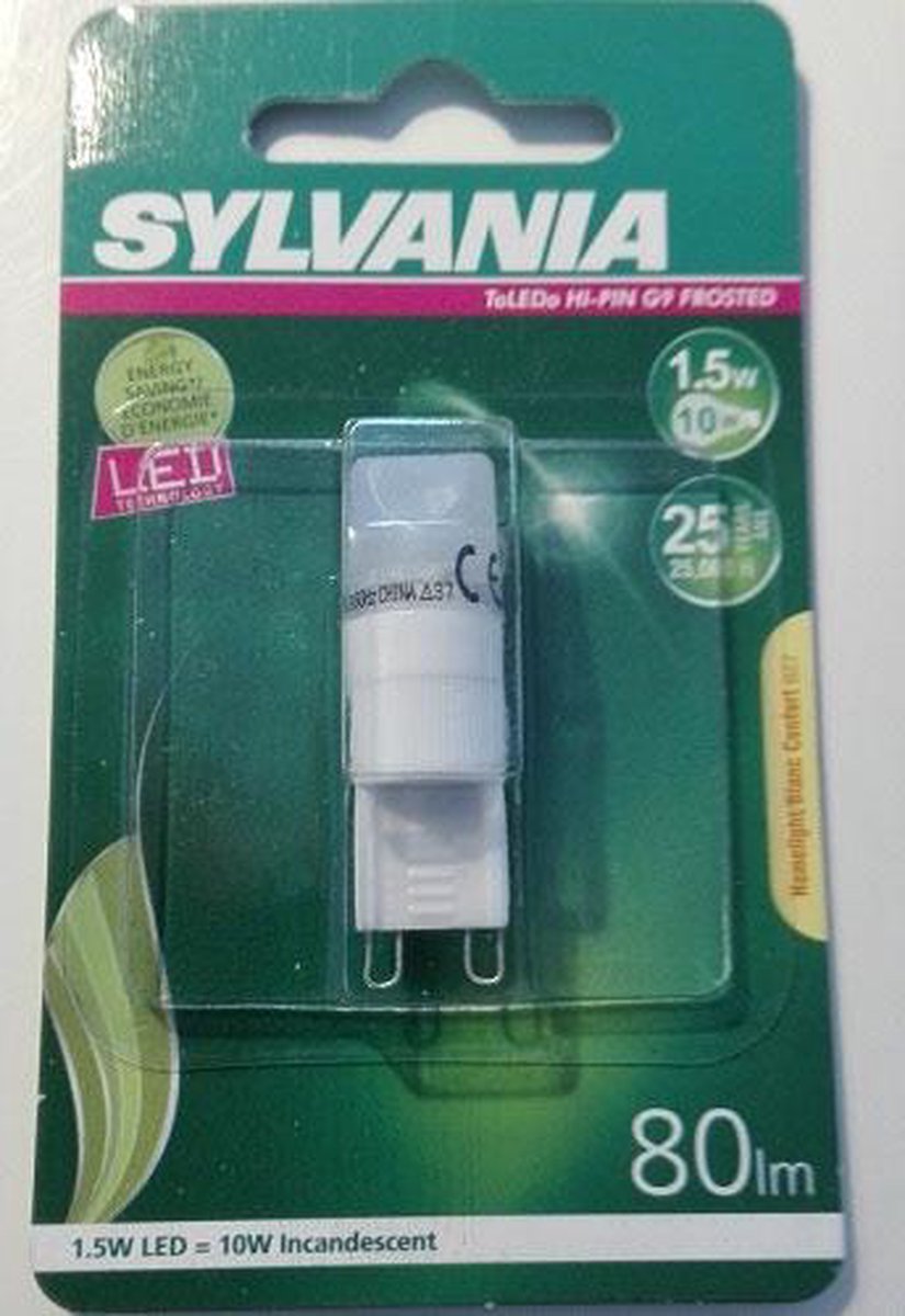 Sylvania G9 LED 1,5W Warm Wit | bol